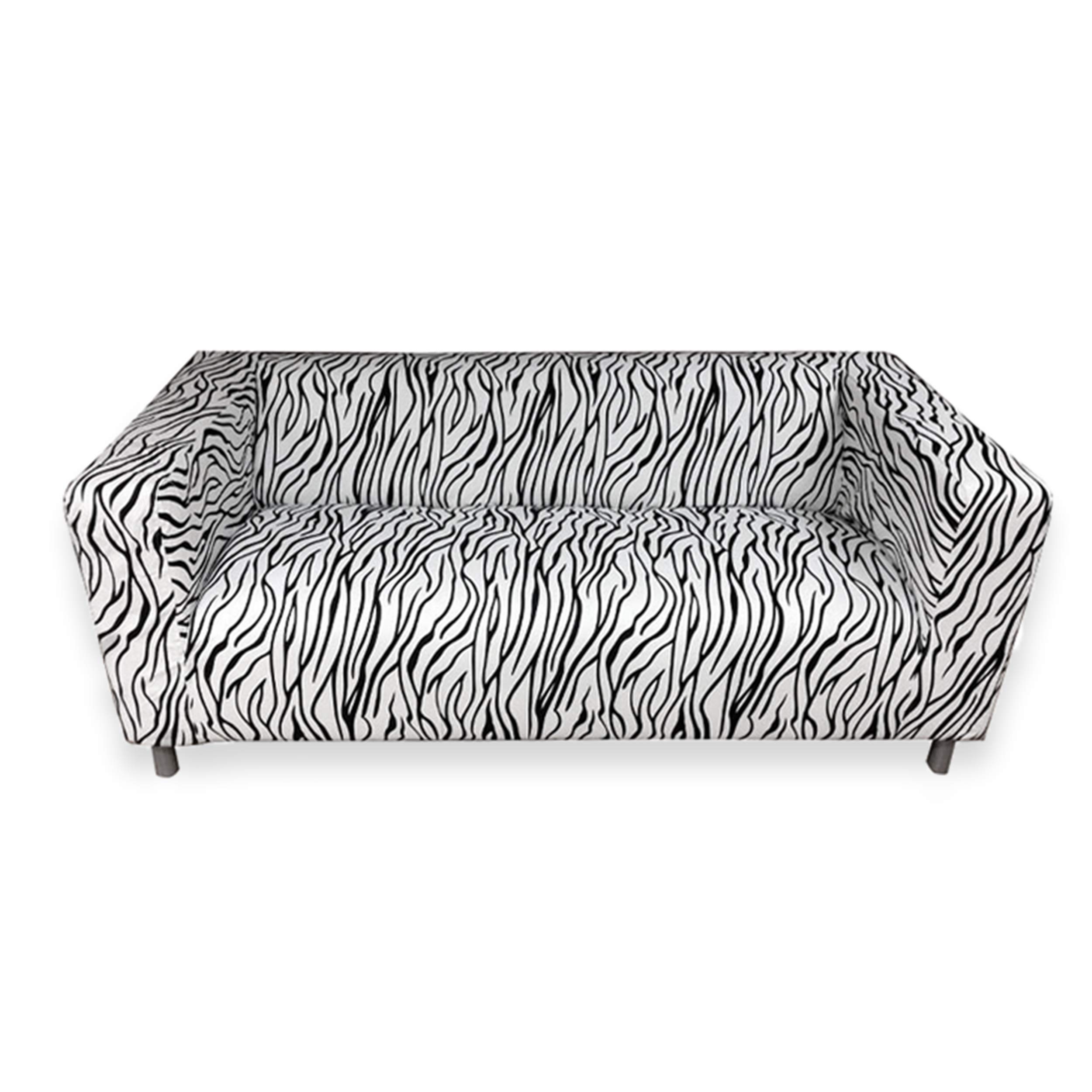 KAO Mart Removable Sofa Slipcover Cover Fits Only for IKEA Klippan Sofa Zebra Animal Print