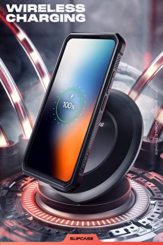 SUPCASE Unicorn Beetle Pro Series Case for Samsung Galaxy S22 Ultra 5G (2022 Release), Full-Body Dual Layer Rugged Belt-Clip & Kickstand Case Without Built-in Screen Protector (Black)