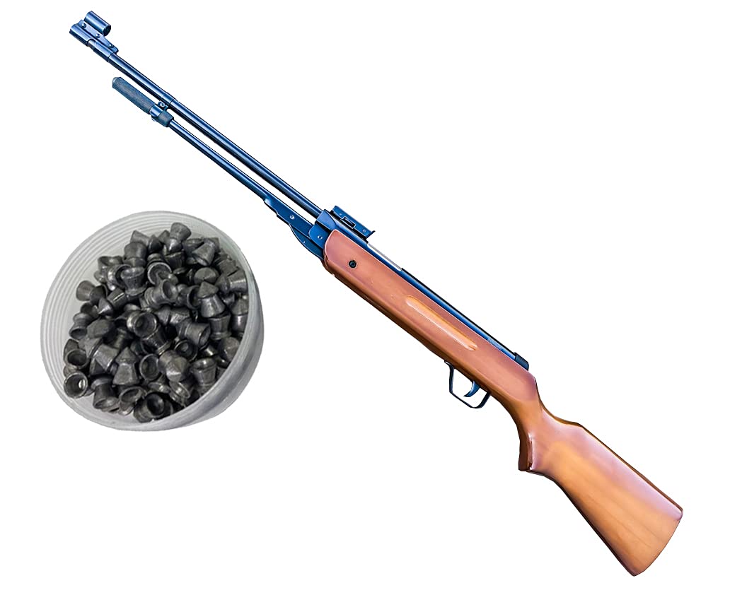 Isaazon New Air Pellet Rifle Air Gun Heavy Duty B3-1 5.5 mm 650-600 FPS 1045 mm + 200 Pellets Package