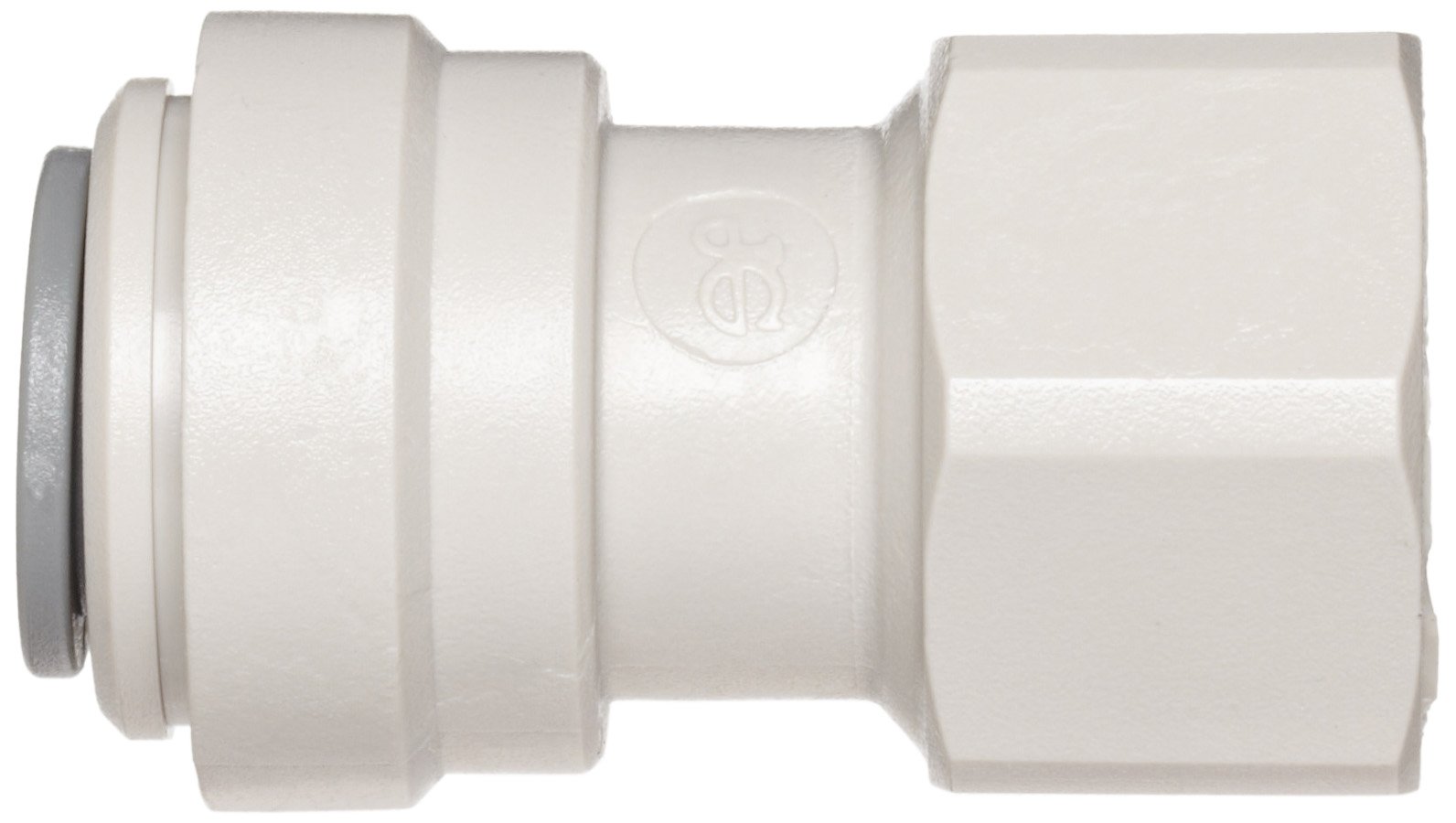 John Guest Acetal Copolymer Tube Fitting, Flat End Adaptor, 3/8" Tube OD x 1/2" BSP Female (Pack of 10)