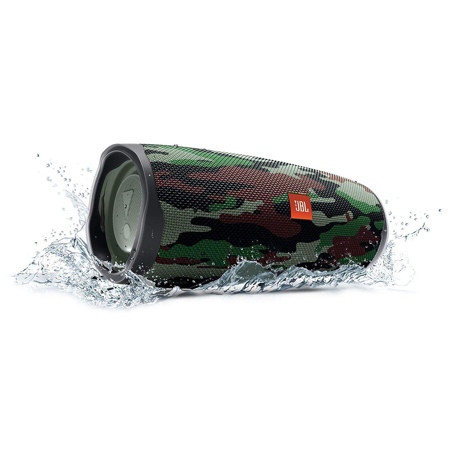 JBL Charge 4 Waterproof Wireless Bluetooth Speaker Bundle with Portable Hard Case (Green Camo)