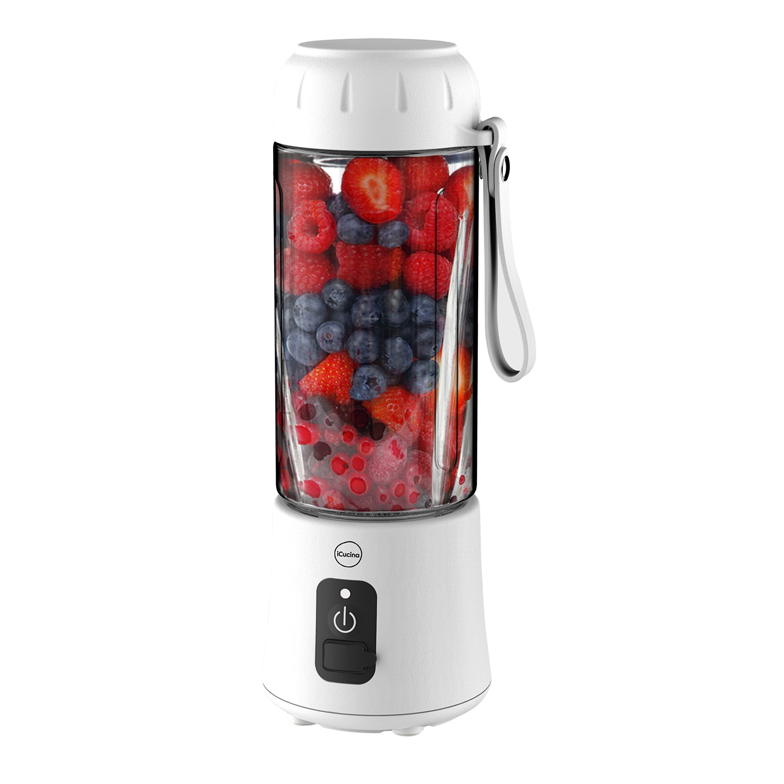 iCucina Portable Blender Fruit Mixer Rechargeable with USB Blender for Smoothie Protein Shakes Fruit Juice Office Sports Home Travel