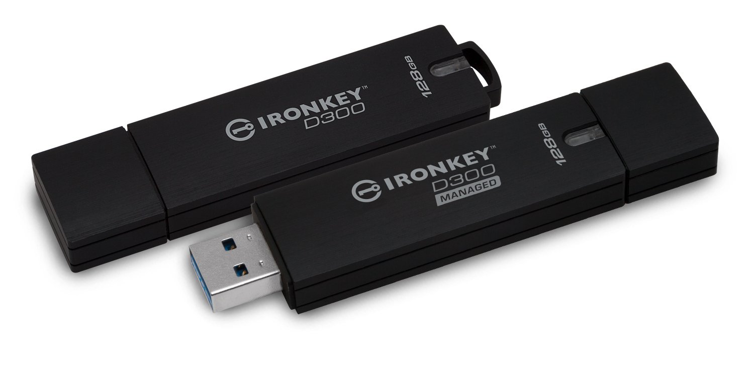 Kingston - IKD300SM/4GB - MF IKD300SM 4GB 4GB D300SM AES 256 XTS Encrypted USB Drive Retail