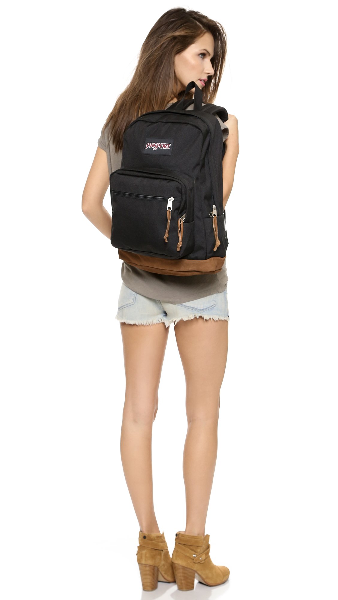 JanSport Right Pack Backpack - Durable Daypack with Padded 15" Laptop Sleeve, Spacious Main Compartment & Integrated Water Bottle Pocket - Russet Red