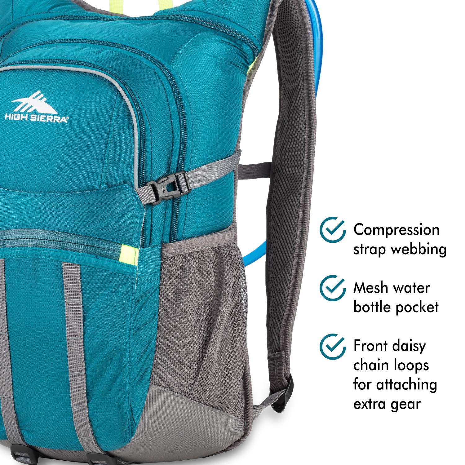 High Sierra HydraHike 20-Liter Hydration Backpack - Hydration Pack with 2-Liter Water Bladder - Ideal as Bike Hydration Pack, Hiking Hydration Pack, Running Hydration Pack