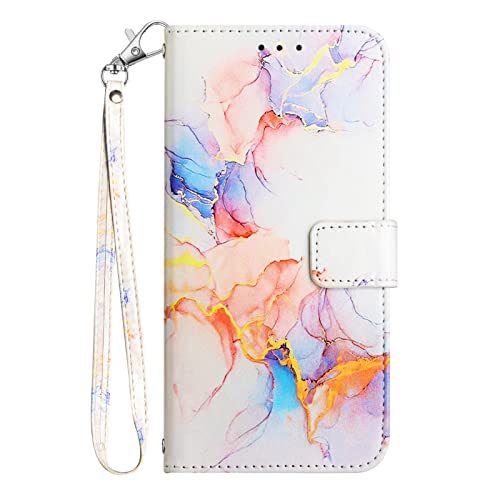 ZHANGUO Mobile Phone Case Bag Designed for Infinix HOT 10i/Smart 5 Pro Marbling Case,Slim Stylish Protective Bumper Case PU Leather Wallet Phone Cover with Card Holder Flip Kickstand Back Cover Case