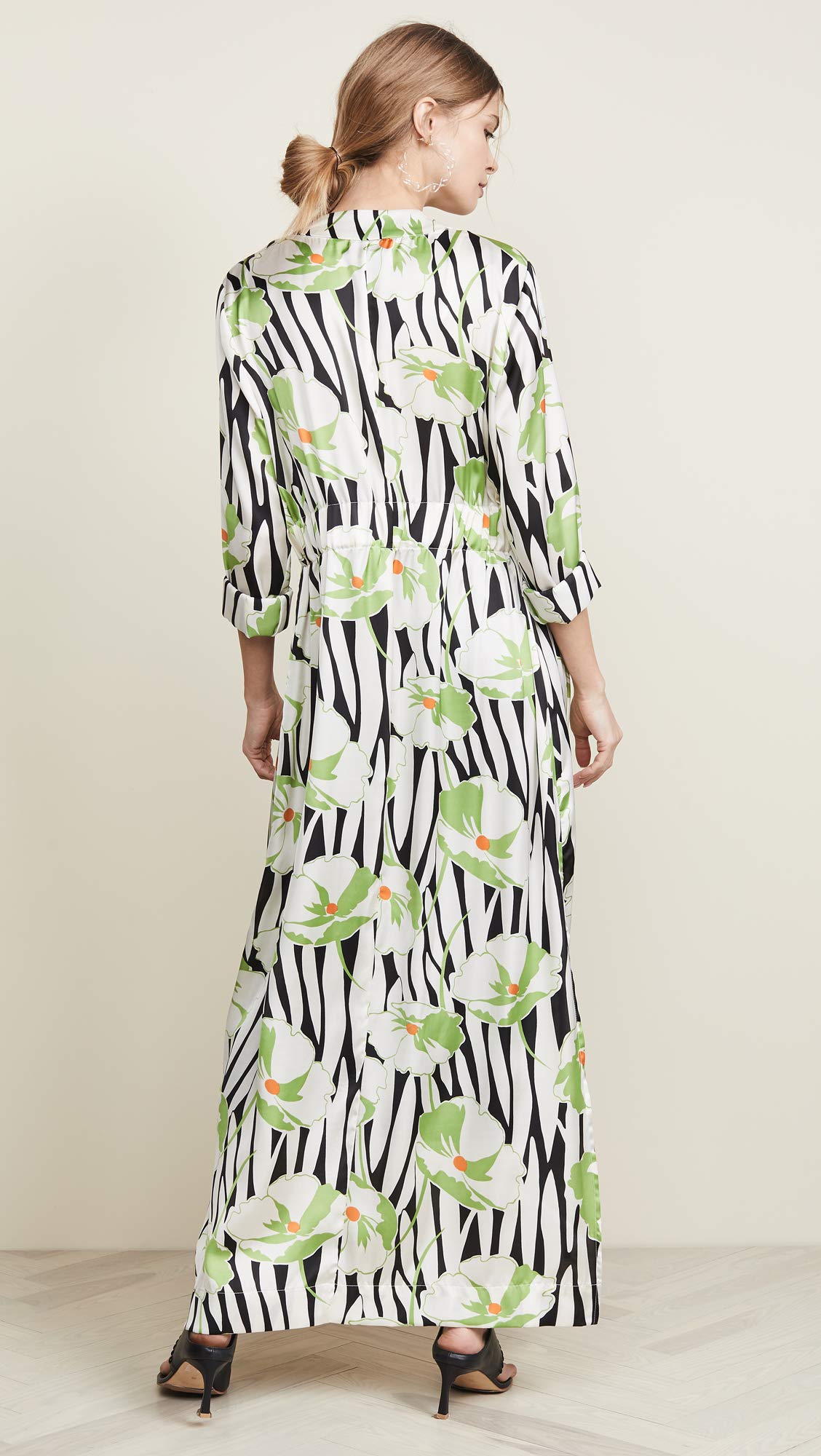 Jill Jill Stuart Women's Printed Kimono, Green Multi, 2
