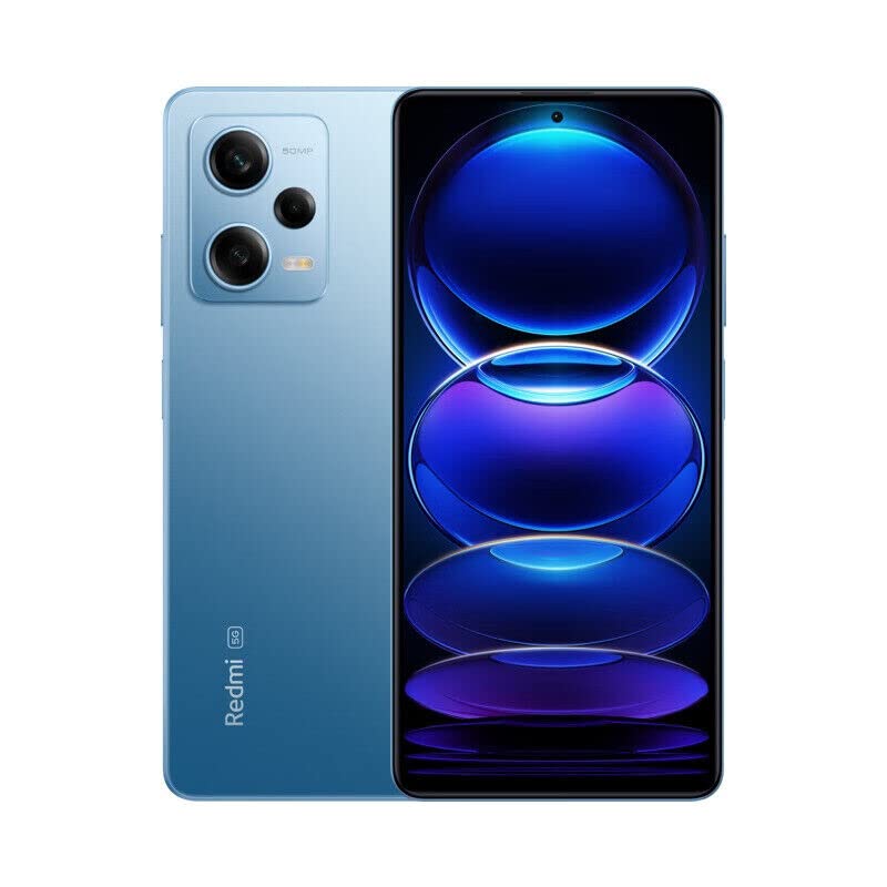 Xiaomi Redmi Note 12 Pro 5G + 4G (128GB + 8GB) Factory Unlocked 6.67" 50MP Triple Camera (Only Tmobile/Metro/Mint USA Market) + Extra (w/Fast Car Charger Bundle) (Light Blue)