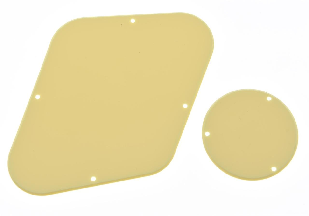 KAISH Solid Cream 1 Ply LP Rear Control Plate Switch Plate Cavity Cover For Epi Les Paul