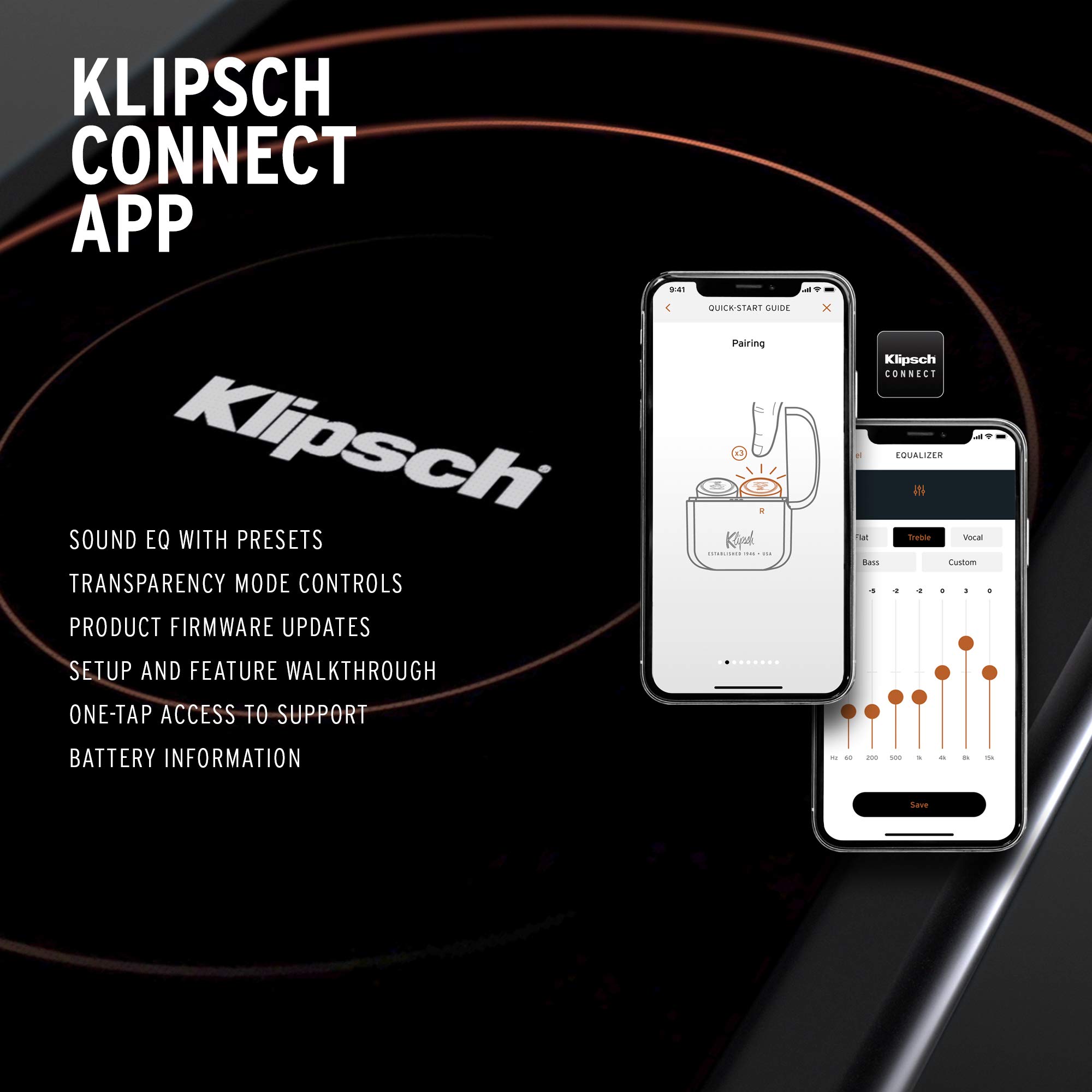 Klipsch T5 True Wireless Earphones - True Wireless Earbuds with Bluetooth 5 (Renewed)