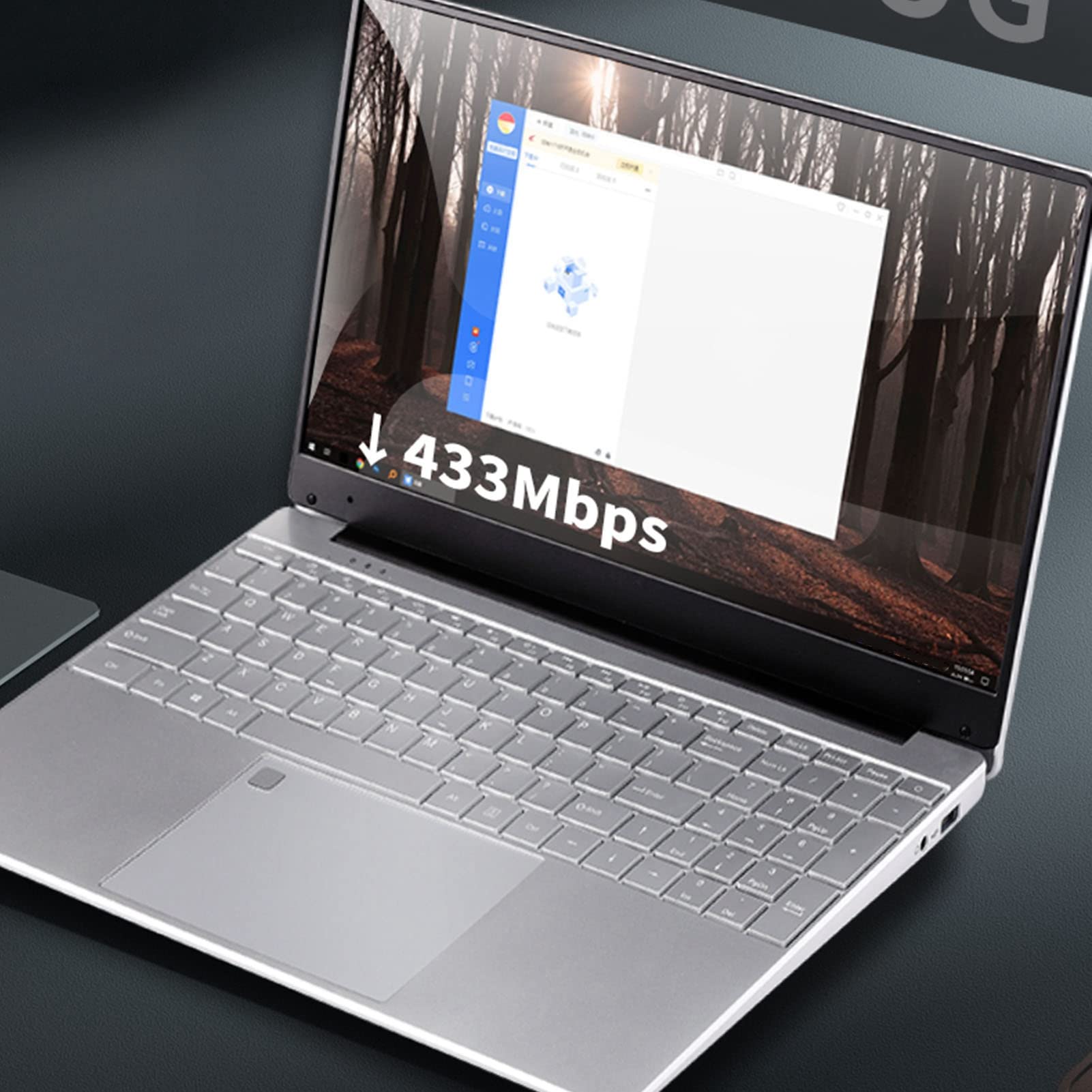 Laptop for Windows11, 15.6in 2K Resolution IPS Screen, 16GB RAM (LPDDR4), N5095 Processor, 4 Cores and 4 Threads, Portable Ultra Thin Laptop with Backlit Keyboard(16+1TB)