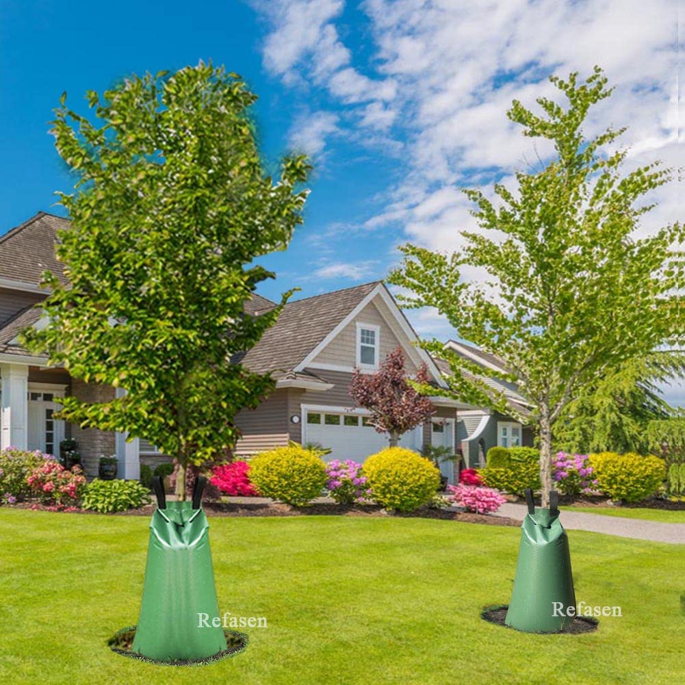 Refasen Tree Watering Bag, 20 Gallon Water Bags for Trees Slow Release Drip Irrigation Bag for Trees (1 Pack)