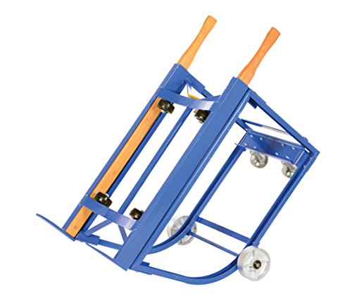 Vestil RDC-1000-5SS Deluxe Rotating Drum Cart with Steel Wheel, Steel, 1000 lbs Capacity