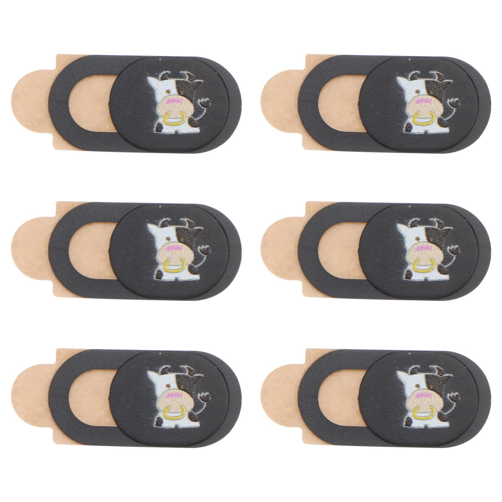 SOLUSTRE 6pcs Slide Web Slider Smartphones Laptop Desktop Sticker Pattern Compatible Cover Tablet Thin Protection Ox for Ultra-Thin Plastic Zodiac Favors Computer Phone Safety Gift Privacy