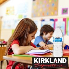 Kirkland Water 33.8 Fl Oz Alkaline Premium Drinking Water, (6 pack)