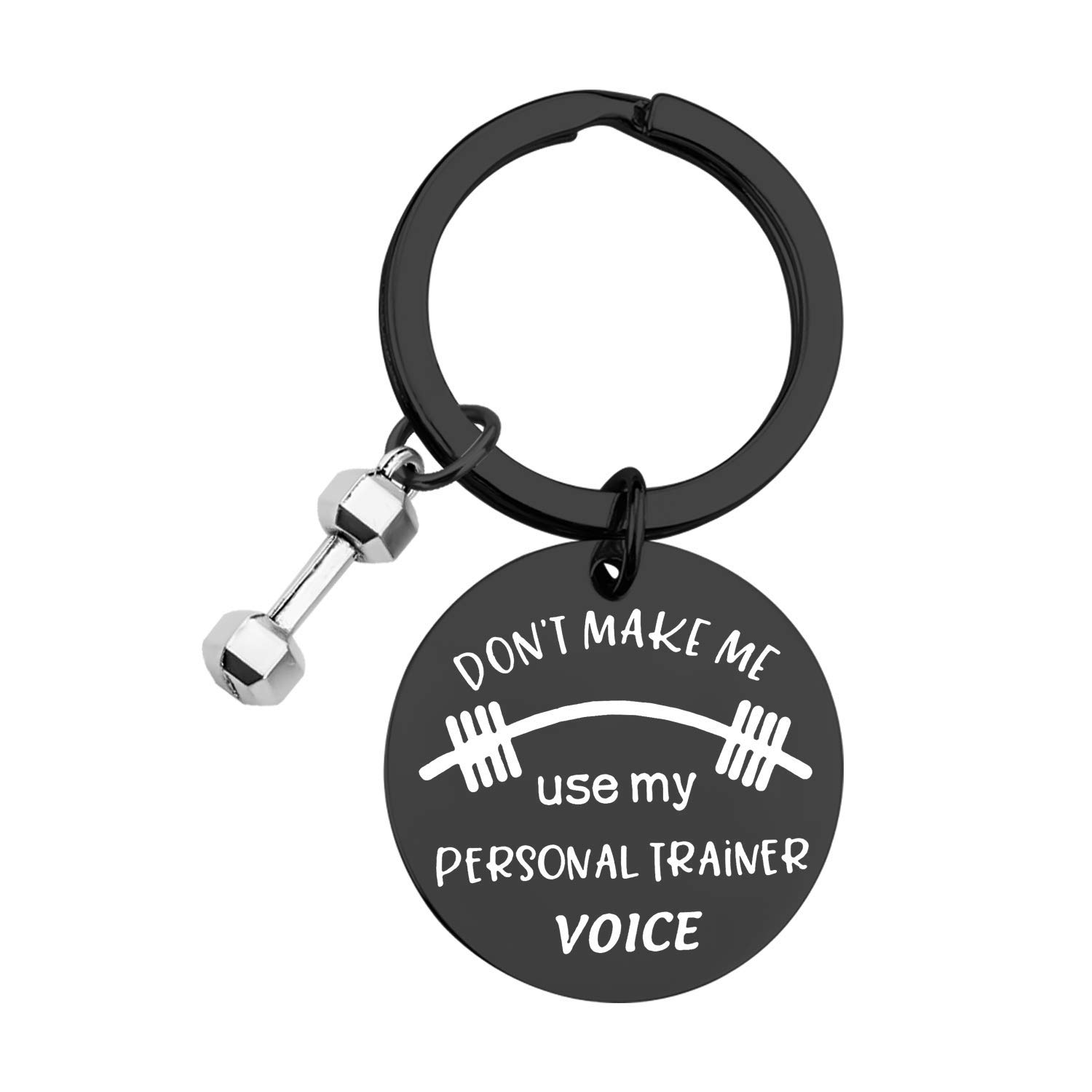 MAOFAED Personal Trainer Gift Workout Gift Fitness Gift Funny Personal Trainer Keychain Gift for Workout Coach (personal trainer black)