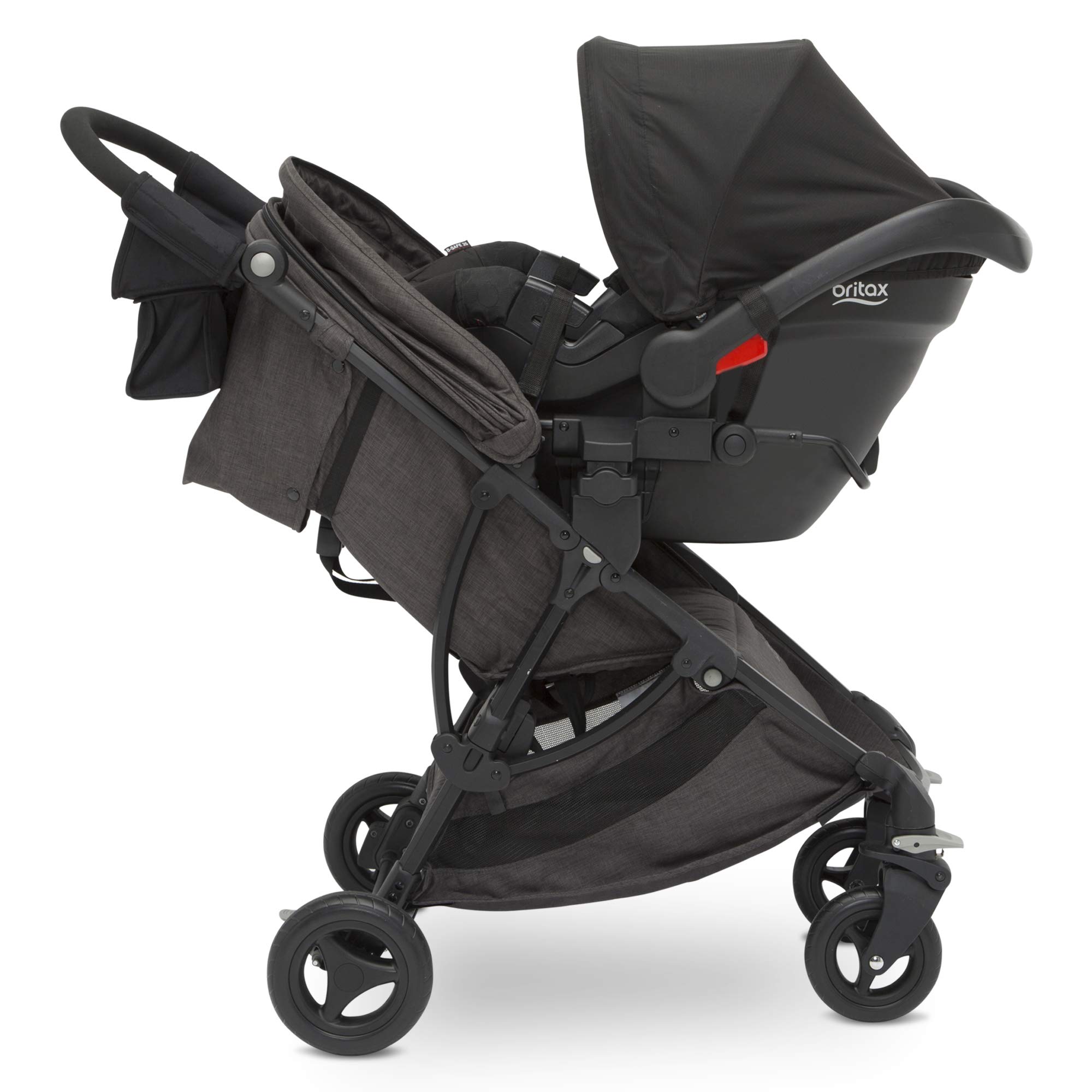 Jeep Gemini Car Seat Adapter by Delta Children - Works with Graco SnugRide (30,35,40), Evenflo Embrace, Evenflo Nurture, Chicco Keyfit 30, Britax B-Safe 35, Black
