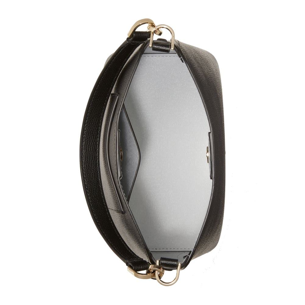 KATE SPADE DARCY SMALL BUCKET CROSSBODY SHOULDER LEATHER BAG IN BLACK