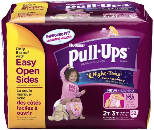 Huggies Pull-Ups Original Nighttime Training Pants - Girls - 2T-3T - 52 ct