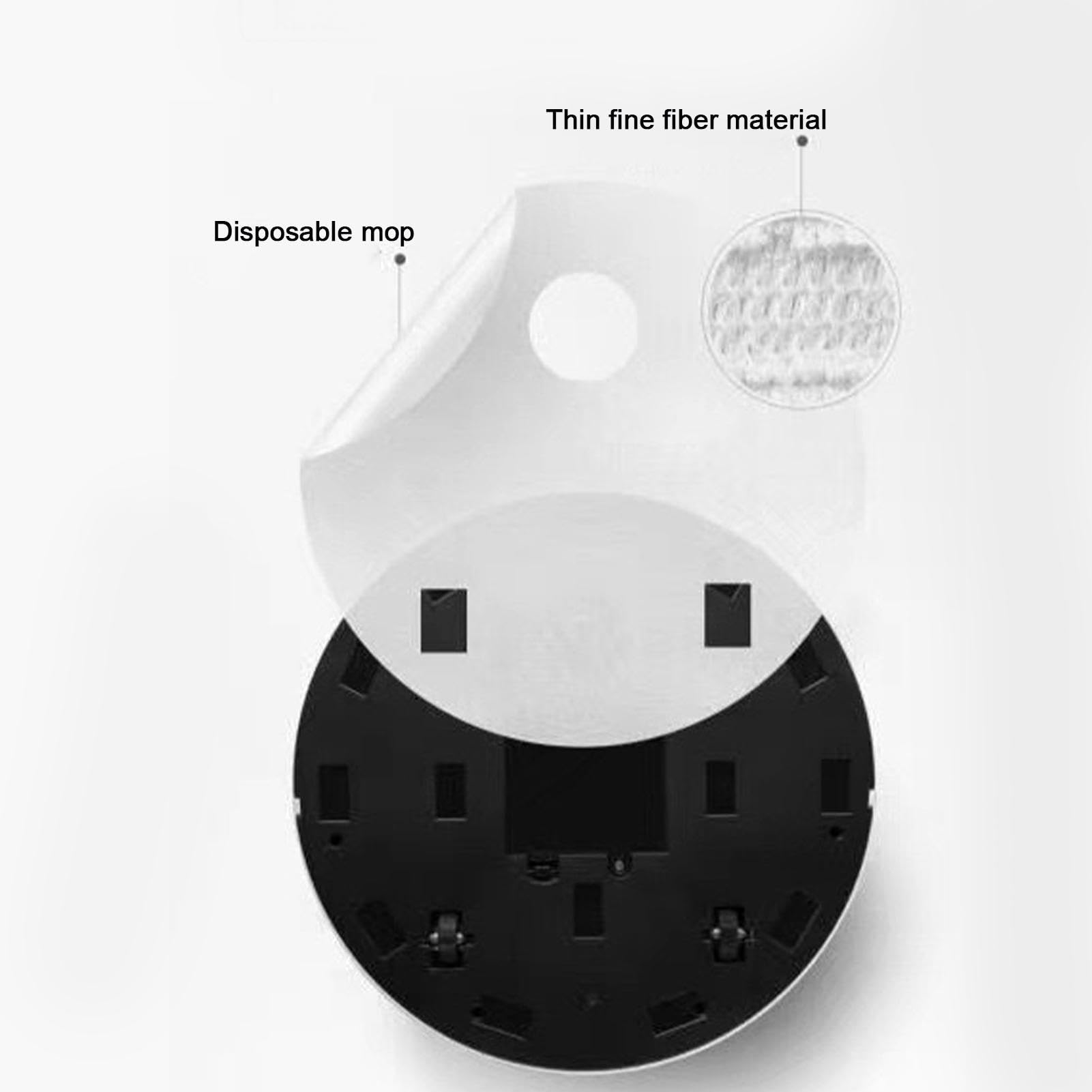 Household Robotic Vacuums, Robotic Vacuum Cleaner, Dry and Wet Sweeping Cleaner Robotic Vacuum, Mopping Robot, Mini Floor Vacuum Robot, Marble Tile Sweeper for Daily Home Cleaning, Bathroom, Bedroom