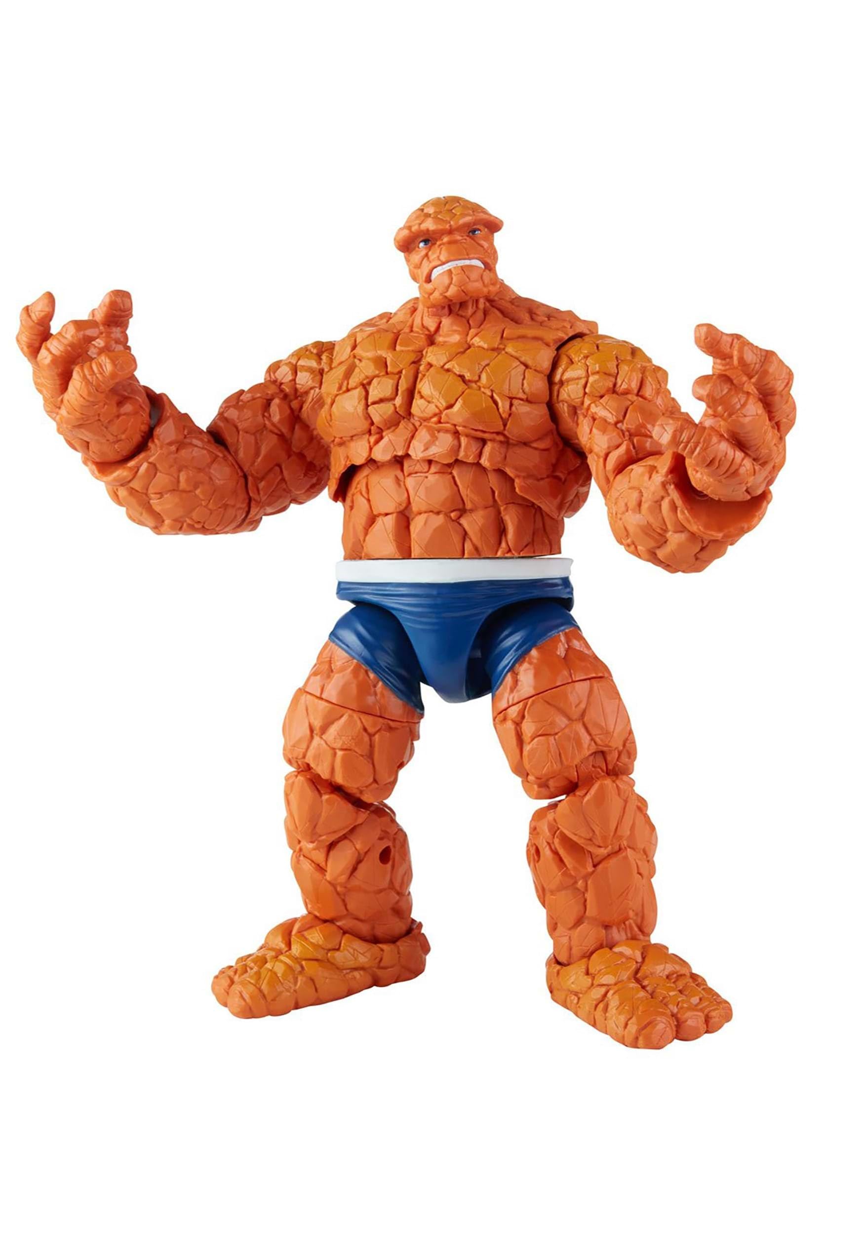 Marvel Hasbro Legends Series Retro Fantastic Four Thing 6-inch Action Figure Toy, Includes 3 Accessory