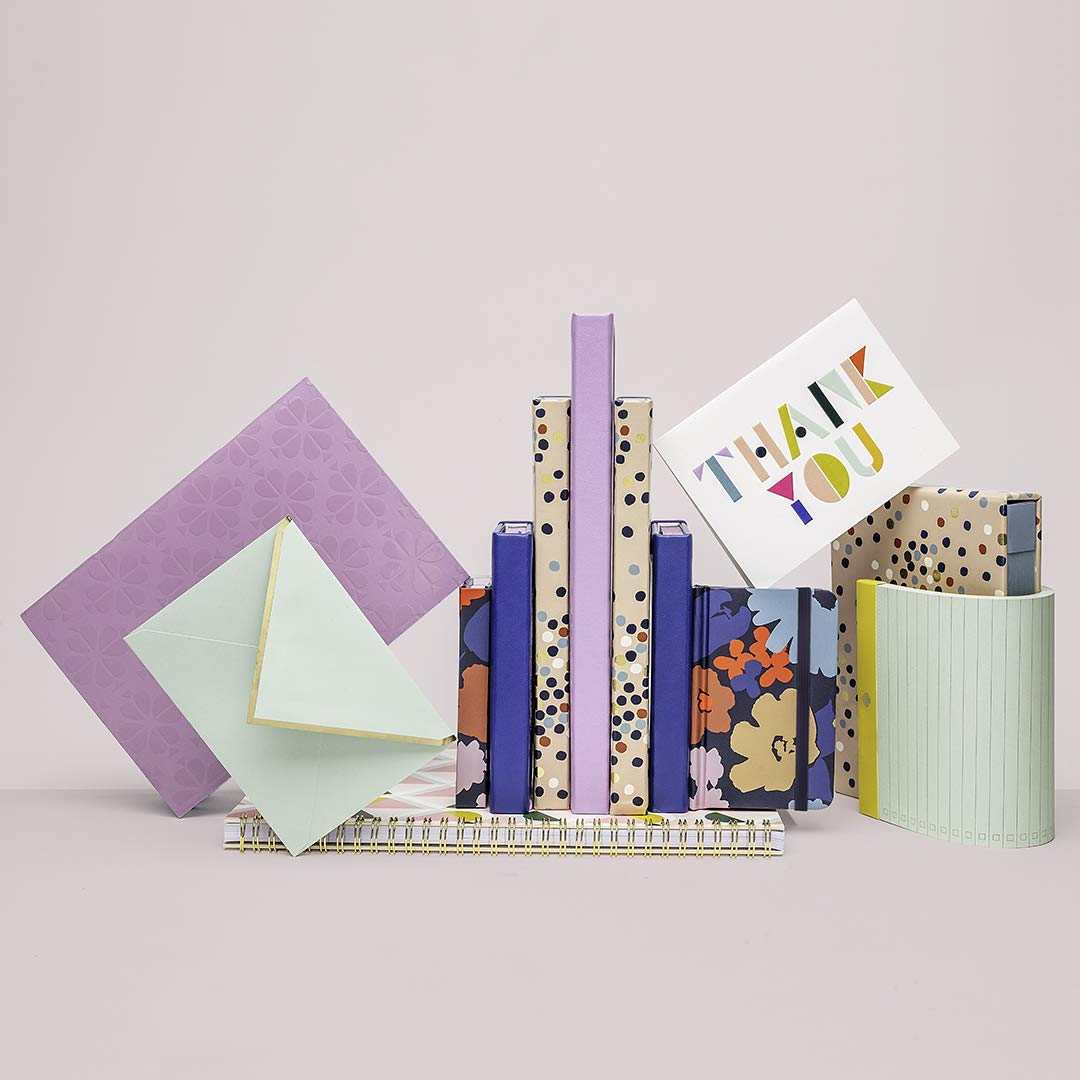 Kate Spade New York Desktop Notepad with 200 Lined Pages, Dance Floor Dot