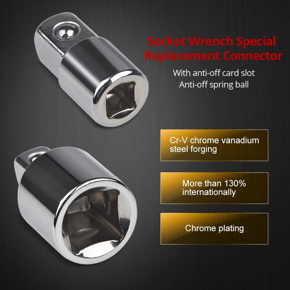 JDMON Universal Adjustable 3 Jaw Oil Filter Wrench Remover Tool for Removing Oil filters Range 2.4 inch from 3.8 inch in Diameter Include 1/2β-3/8β and 1/4β-3/8β Drive Adapter