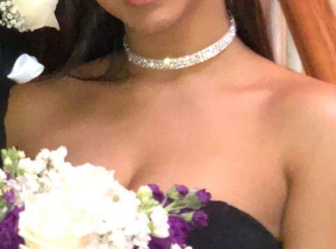 Janefashions 3-row Three-Row Clear Austrian Rhinestone Crystal Choker Necklace Collar Dance Party Wedding Prom Gold or Silver N175 (Silver)