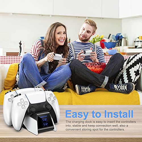 KINGTOP Charging Station Compatible with Playstation 5
