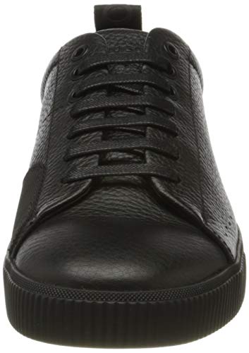 HUGO Men's Zero_Tenn_gr Low-Top Sneakers, Black 001, 6.5 Narrow