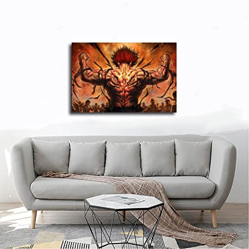YYUU Baki Hanma Poster Hanma Yujiro Poster (5) Posters for Room Aesthetic Bedroom Decor Art Poster 12x18inch(30x45cm) Unframe-style