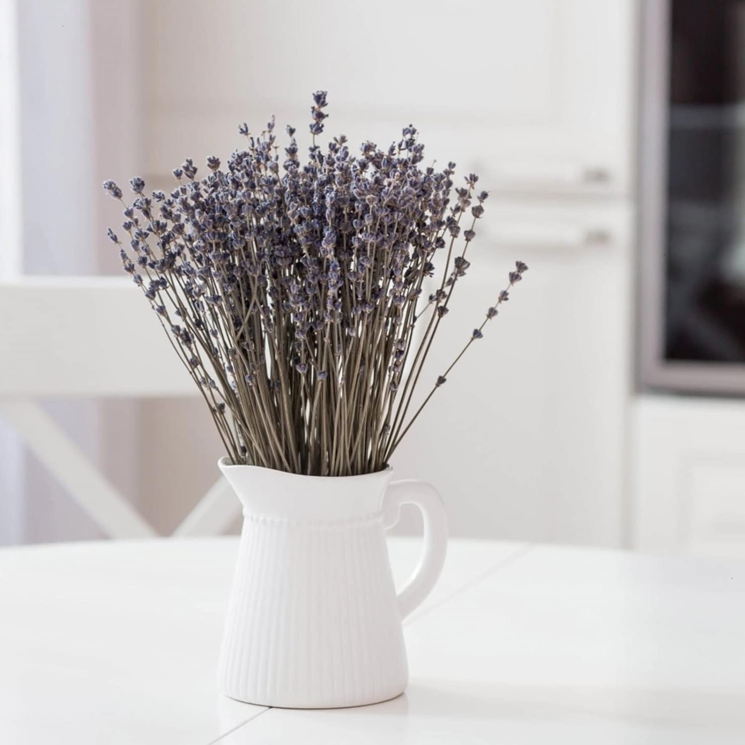 June Fox Dried Lavender Flowers 270-300 Stems 100% Natural Dried Lavender Bunches for Home Decoration, Home Fragrance, Handmade Soap Flower