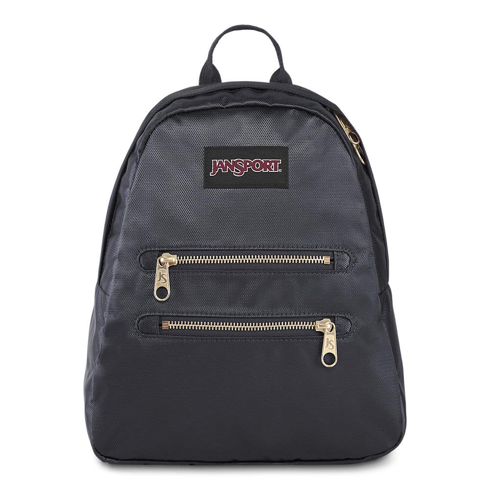 JanSport Half Pint 2 FX Mini Backpack - Perfect Lightweight Daypack, Deep Grey Gold Premium Poly