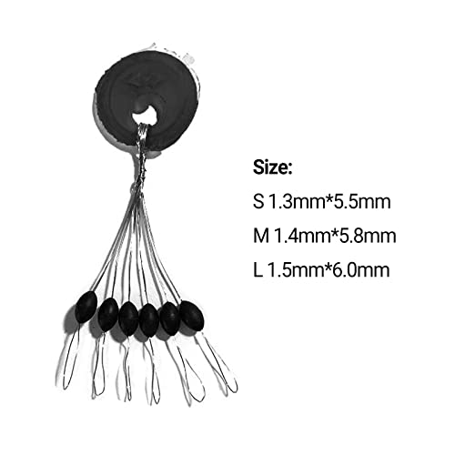 LUYANhapy9 100 Groups Fish Space Beans Accurate Location Simple Installation Spinner Bait Beans Fish Sport Tool for Fishing Ellipse L