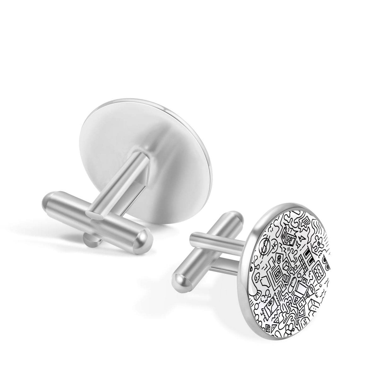 Pumpkin, Cufflinks and Studs Set for Tuxedo Shirts Business Wedding (Multiple Colors4)
