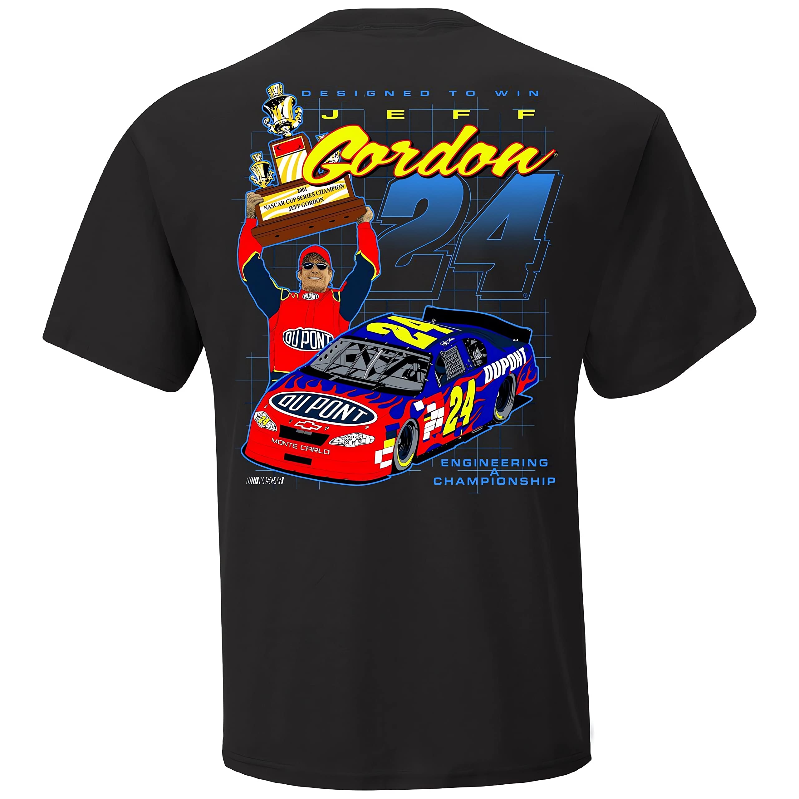 Jeff Gordon #24 Retro Rainbow Warrior Graphic Men's T-Shirt (as1, Alpha, l, Regular, Regular)