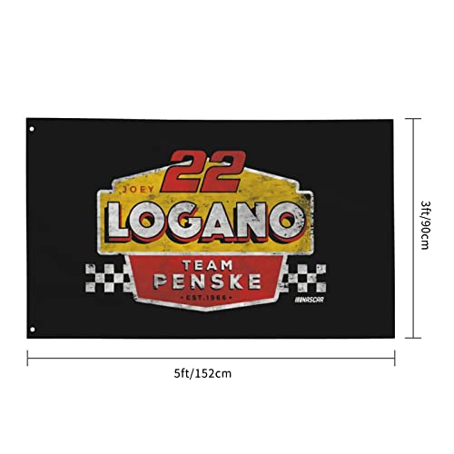 Joey Logano 22 3x5 Flag Indoor/Outdoor Banner Decorative Flag 100% Polyester Flag
