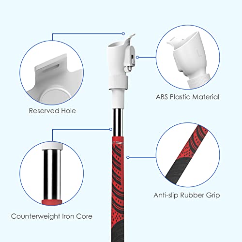 ZyberGears VR Golf Club for Oculus Quest 2 Accessories, Golf Club Handle Attachment Compatible with Meta Quest 2 Left and Right Controller