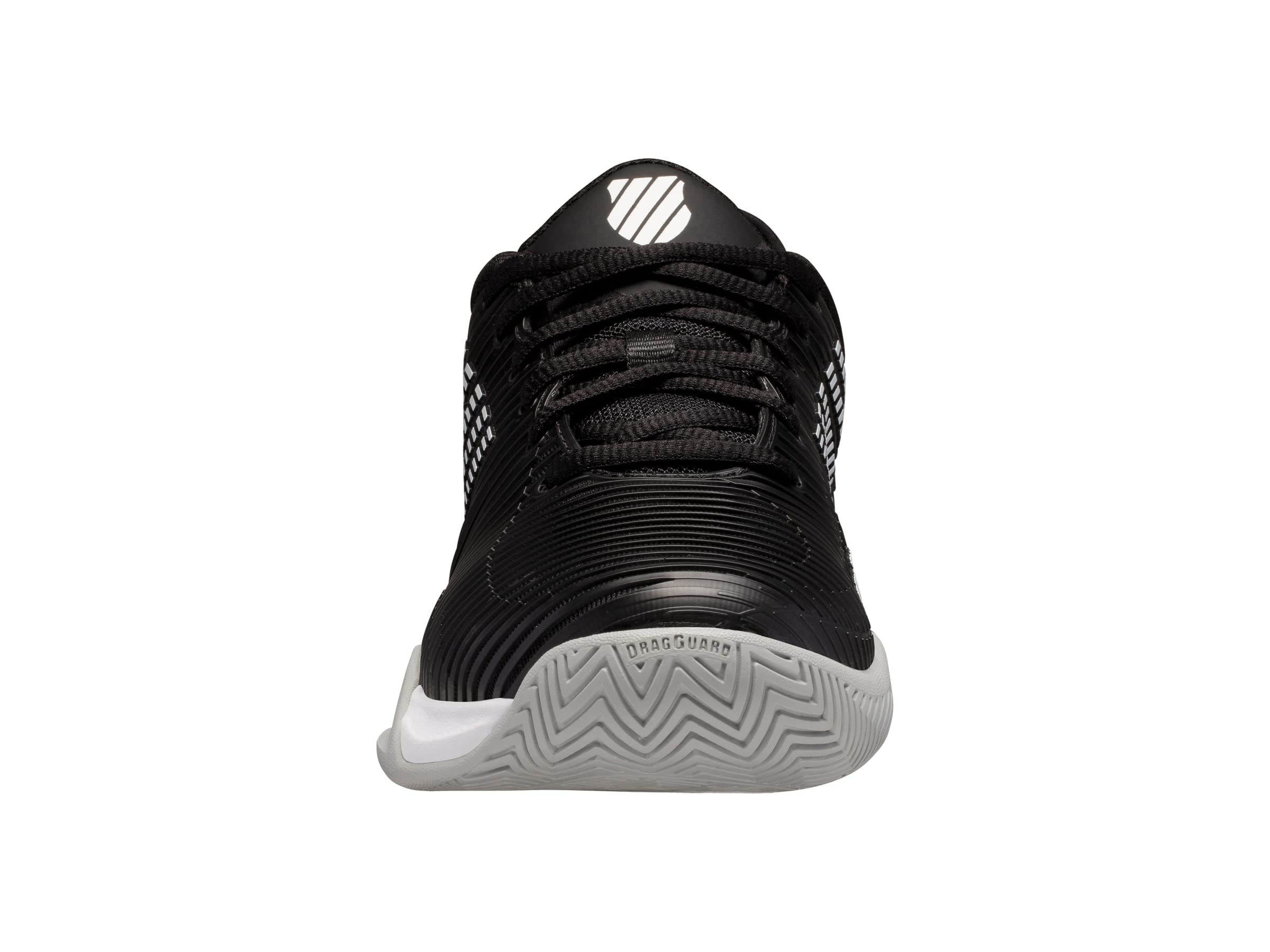 K-Swiss Women's Hypercourt Supreme Tennis Shoe, Black/White/Highrise, 6.5 M