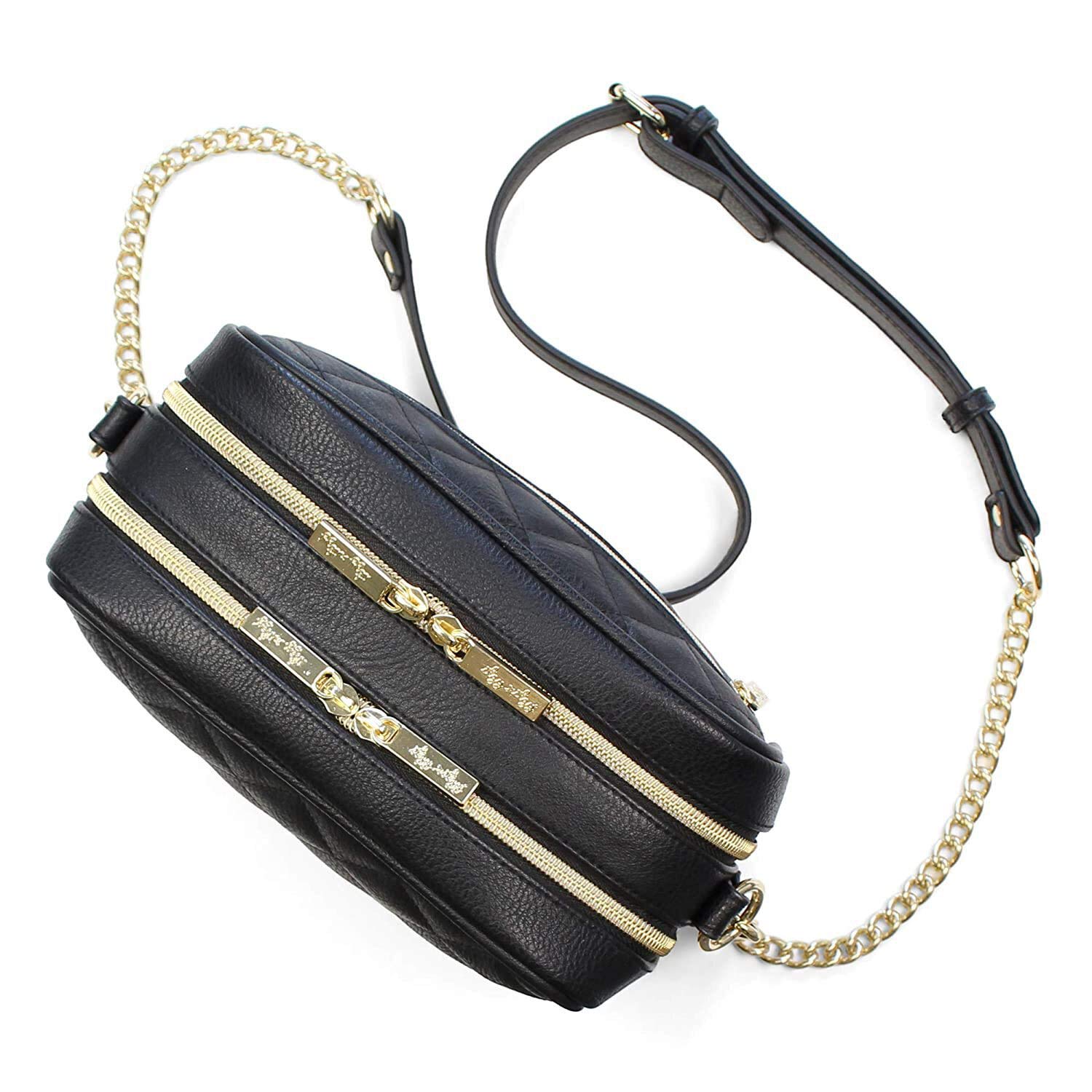 Itzy Ritzy Crossbody Diaper Bag β Features 6 Pockets & 2 Compartments; Includes Changing Pad; Black