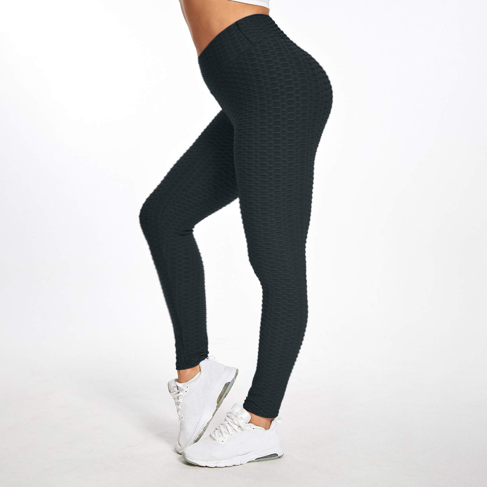 NLOMOCT Black Leggings Women, Butt Lifting Workout Leggings for Women, Scrunch Butt Gym Seamless Booty Tight