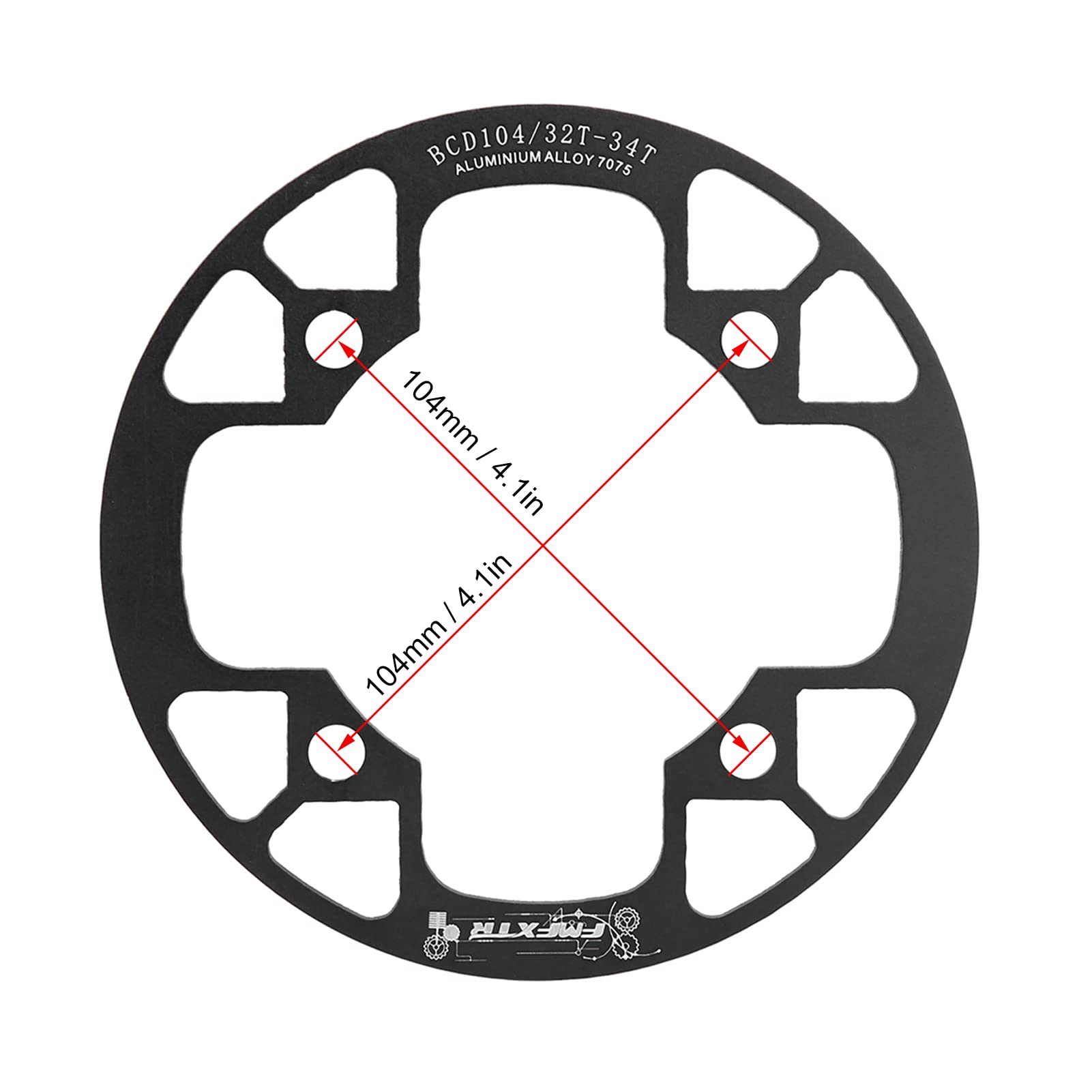 Keenso Bicycle Chain Guard Cover, Bike Chainwheel Crankset Protection Cover Chain Ring Guard for Mountain Road Bicycle
