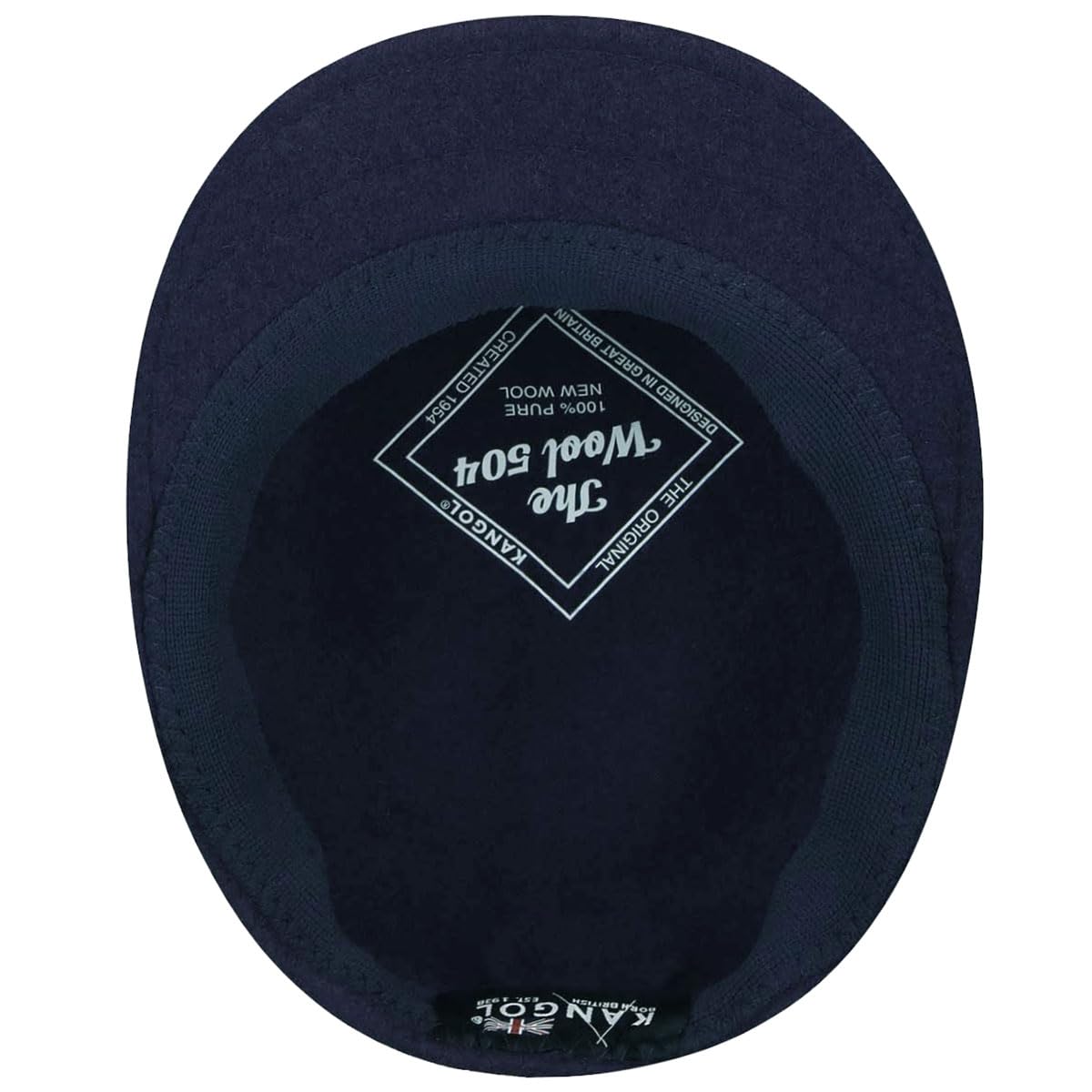 Kangol Wool 504 - Dark Blue/L Dark Blue, Large