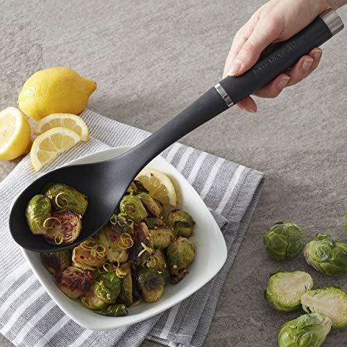 KitchenAid KO003OHOBA Gourmet Nylon Basting Spoon, One Size, Matte Black