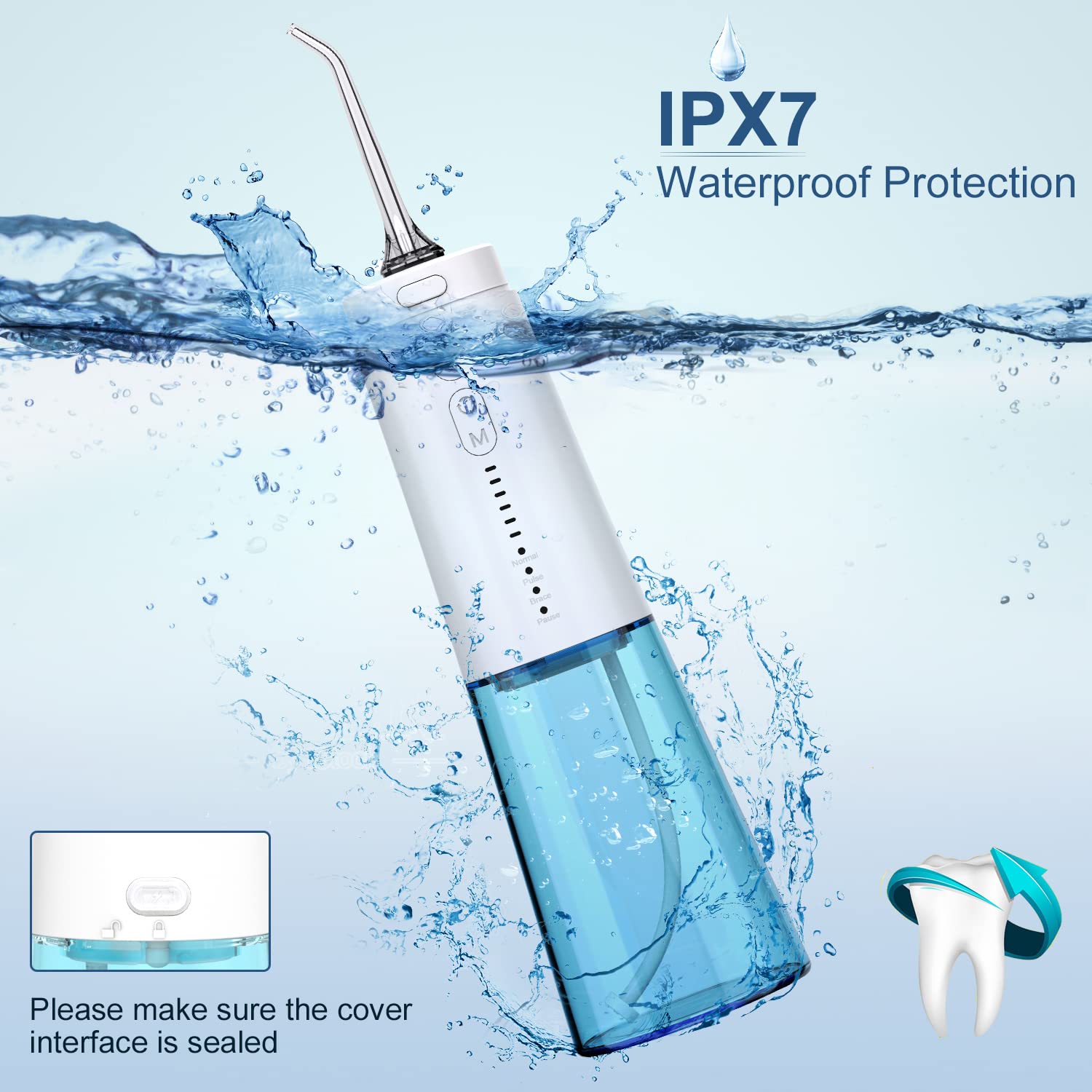 Water Dental Flosser Cordless Water Flossers for Teeth Cordless Cordless Water flosser for Teeth Cleaning