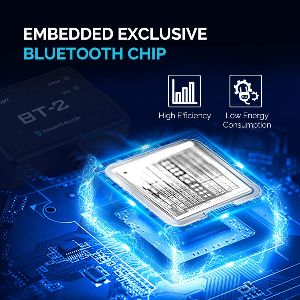 Renogy BT-2 Bluetooth Module RJ45 Communication Port Wirelessly Monitor Real-time Insight Precise Control, Compatible Solar Charge Controllers, Battery Charger, Inverter, BT-2 RS485
