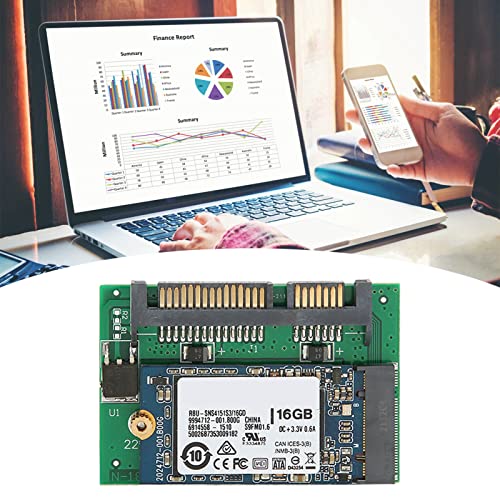 Tudin M.2 SSD, Compact Portable 2 in 1 Plug and Play high Capacity M.2 SSD Portable Adapter for Home Office 16GB