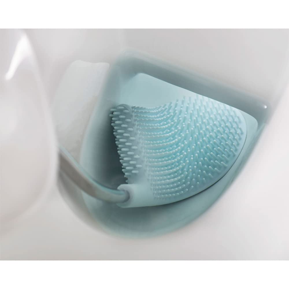 Joseph Joseph 70506 Flex Toilet Brush with Slim Holder Flexible Anti-Drip, Blue, 8.6 x 43.1 x 12.3 cm