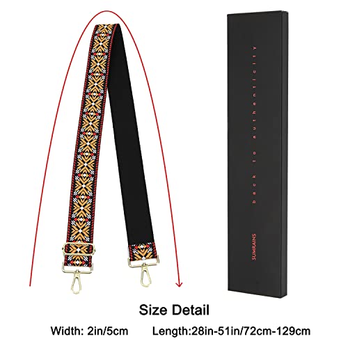 Purse Strap Replacement Crossbody Adjustable Strap for Handbags Tote Bags 2'' Wide Shoulder Bag Strap