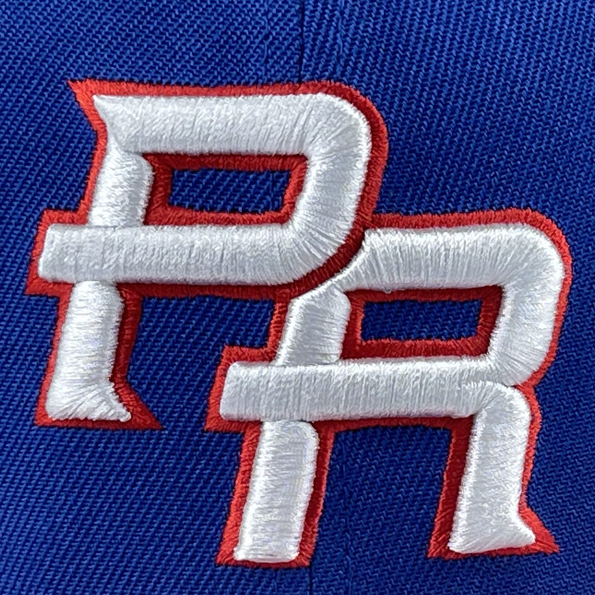 Kaleid Puerto Rico World Game Classic National Adjustable Cap Embroidered Snapback Baseball Hat, Blue, 7-7 58